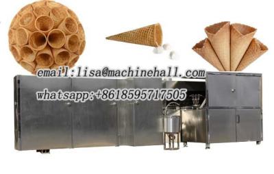 China Stainless Steel Rolled Sugar Cone Machine Plant|Waffle Cone Baking Machine Suppliers for sale