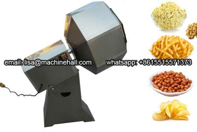 China Stainless Steel French Fries Seasoning Machine|Octagonal Banana Chips Flavoring Machine for sale