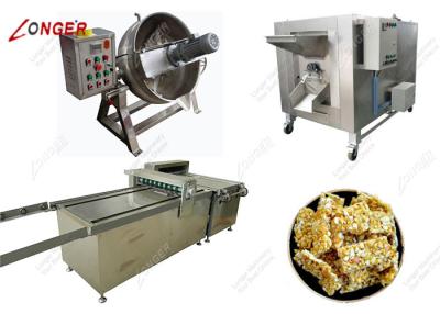 China Stainless Steel Peanut Candy Production Line Factory|CE Peanut Brittle Making Machine for sale