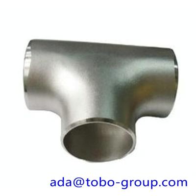 China seamless Stainless Steel Tee , single slit pipe wall thickness 1 / 2 