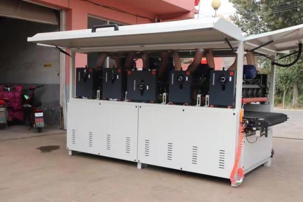 Wood Oscillating Curve Brush Sanding Machine Auto Feeding Polishing