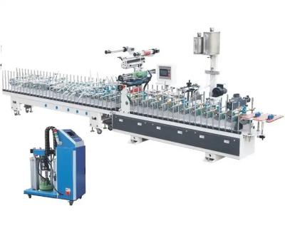 China Pur Hot Melt MDF Wood Profile Wrapping Machines for Aluminum/ Wpc /upvc /pvc for sale