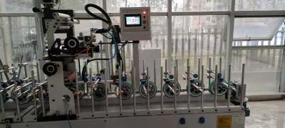 China Pur Hot Melt MDF Wood Profile Wrapping Machines for Aluminum/ Wpc /upvc /pvc for sale