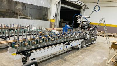 China Pur Hot Melt MDF Wood Profile Wrapping Machines for Aluminum/ Wpc /upvc /pvc for sale