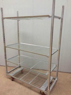 Cina Scaffali all'aperto galvanizzati caldi della pianta di W555mm, scaffali danesi del carrello 500kgs in vendita