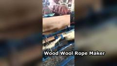 Wood wool rope machine