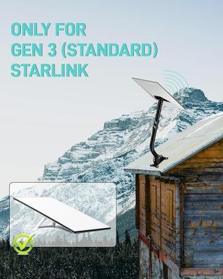 China Professional Starlink Mounting Kit for Solar Panels - Adjustable Tilt Angle & Wall Mount Bracket for Starlink Gen 3/V3 for sale