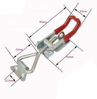 China Adjustable Galvanized Toggle Latch 100mm Draw Latch for Secure Industrial Clamping for sale