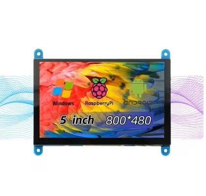 Quality 800*480 LCD HDMI Screen 5 Inch Raspberry Pi LCD Touch Screen With 5 Point for sale