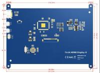 China 7 Inch IPS TFT Screen 800x480 5 Point Capacitive Touch Screen Raspberry Pi Compatibility for sale