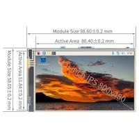 China 800*480 Raspberry Pi Zero Touch Screen HDMI Port RTP Touch Panel 4 Inch for sale