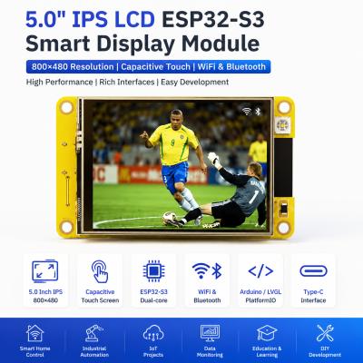 China 800x480 ESP32-S3 TFT LCD Display 5.0 Inch IPS Intelligent Display Module for sale