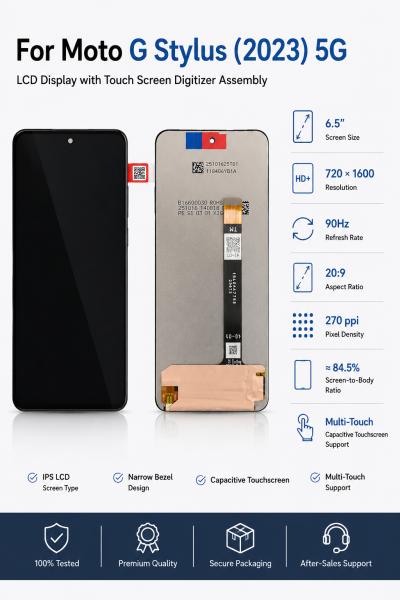 Quality 6.5 Inch Phone Screen 720x1600 Screen For Moto G Stylus 5G 2023 for sale