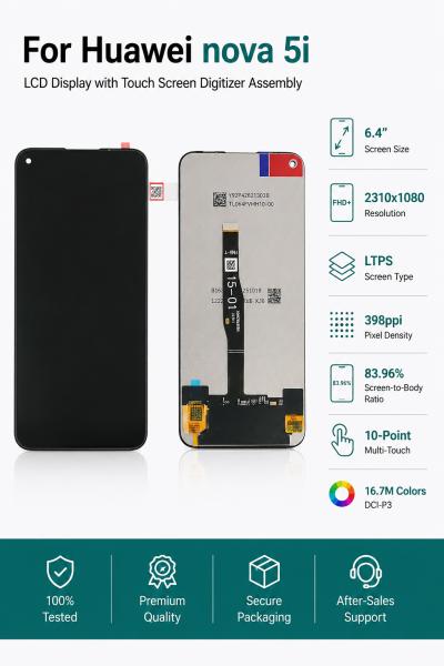 Quality 6.4 Inch Phone Screen 2310x1080 Touch Digitizer Assembly For Huawei Nova 5i GLK-AL00 Nova 6 SE for sale