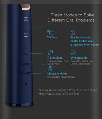Cina 39840VPM 3D Touch Sonic Spazzolino elettrico con motore a sospensione magnetica SNK01 in vendita