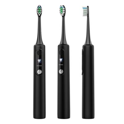 China Escova de dentes elétrica de ultra-som recarregável USB com 2 cabeças de escova 6 modos à venda