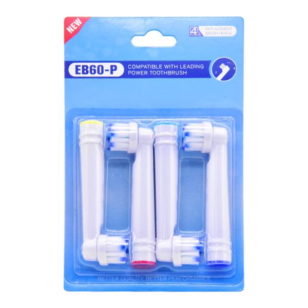 Quality Eb60-P Reusable Smart Oral Electronic Toothbrush Heads With Round Heads for sale