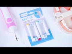 Cabeças de escova de dentes ultra-sônicas suaves Cabeças de escova de dentes elétricas giratórias Soft EB17-TS