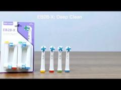 EB28-X Deep Cleaning Rechargeable Toothbrush Heads  For Oral B Removeable