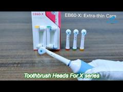 Mondhygiëne EB60 4pcs Vervangbare tandenborstelkoppen voor thuisgebruik