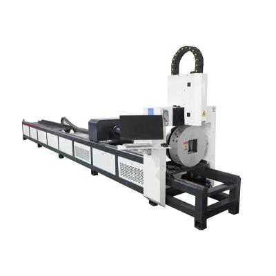 China Automatic High Precision Laser Cutter Brand Chuck 45 Degrees Beveling Pipe Laser Tube Cutting Processing for Metal AI BMP for sale