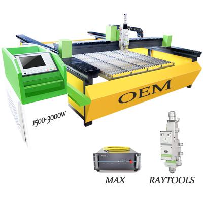 China Industrial  Advanced Laser Cutting Machinery Large Format Steels Metal Plate 400W LF3015E AU3TECH High-power Laser Cut System for sale