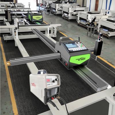 China Portable Mini Gantry CNC Plasma Cutting Machine Precise P60 Torch HD Power 55A Ultra Optional OXY Flame Propane Acetylene Motor for sale