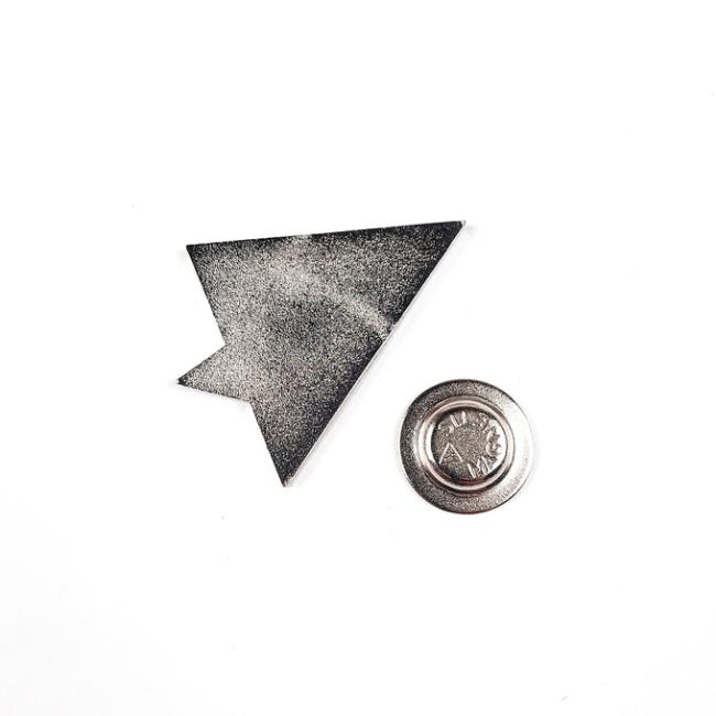 Unique Paper Plane Triangular Pin Badge Magnetic Backing for Easy Attachment and Personal Durable Metal with Enamel Finish
