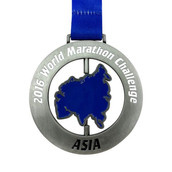Quality Precision-Engraved Plating All Marathon Medals with Custom Design for sale