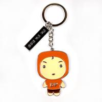 China Custom Zinc Alloy Die Casting Keychains with Soft Enamel 3D Design 50mm for sale