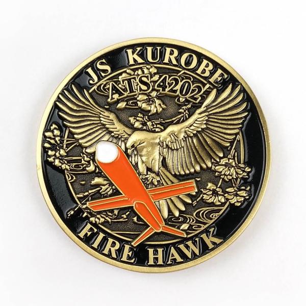 Quality Personalized Custom Brass Enamelled Custom Challenge Coins One Side with Design for sale