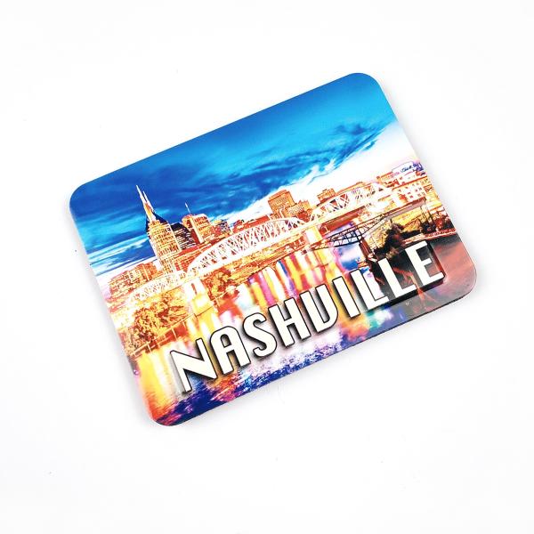 Quality Wholesale UV Printed Metallic Fridge Magnet for sale