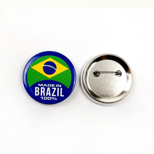 Quality Emblem / Lapel Pin Promotional Button Badge With Safety Pin For Marathon for sale