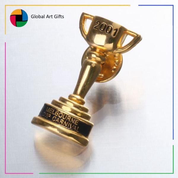 Quality Custom No Color Metal Pin Badge No Minimum Quantity Die Casting / Stamping for sale