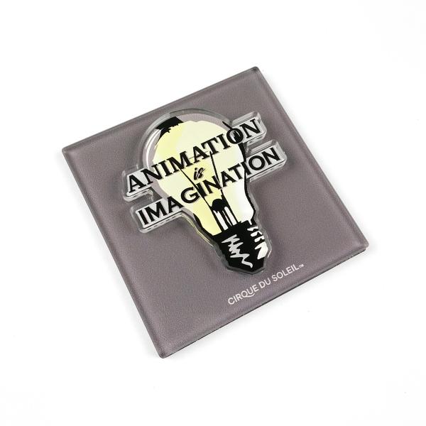 Quality Custom Acrylic Magnet Light Bulb 2 Tier Personalized Refrigerator Magnets for sale