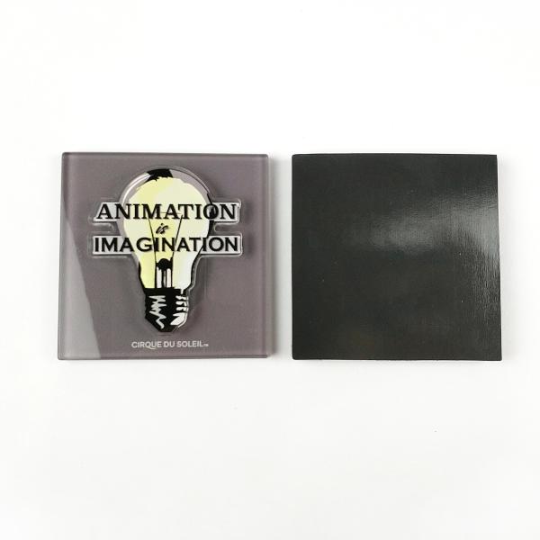 Quality Custom Acrylic Magnet Light Bulb 2 Tier Personalized Refrigerator Magnets for sale