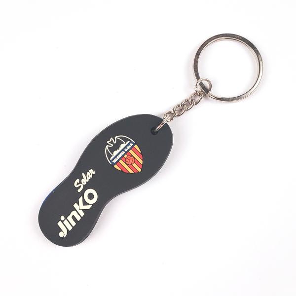 Quality OEM Customized 3D PVC Rubber Keychain Keyrings With 2-Side Logo For Marketing for sale