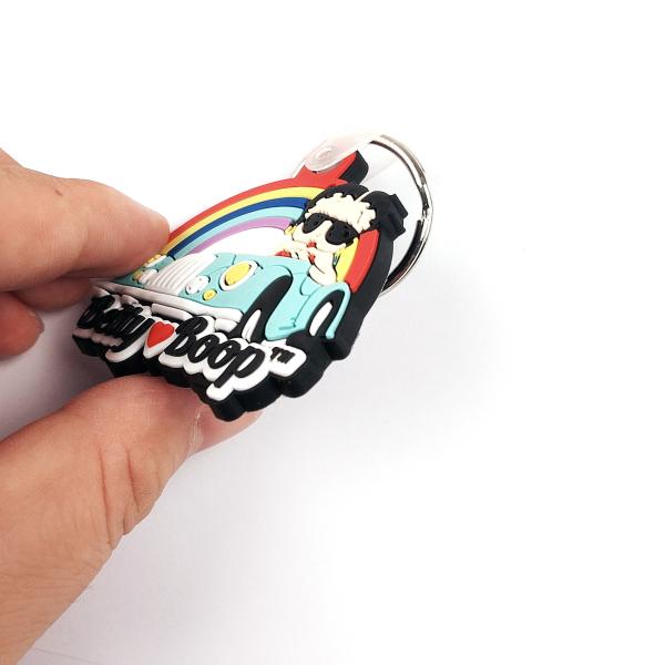 Quality Custom Rubber Keychain Double Side Logo For Marketing Promotions Soft Pvc for sale