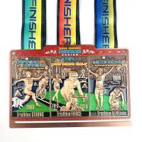 Quality Ironman Triathlon Medals For Events Awards / Triathlon Finisher Medals for sale