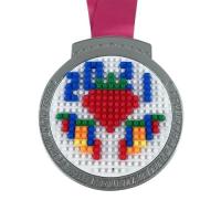Quality LEGO Plastic Puzzle Medal Colorful Custom Event Medals Zinc Alloy for sale