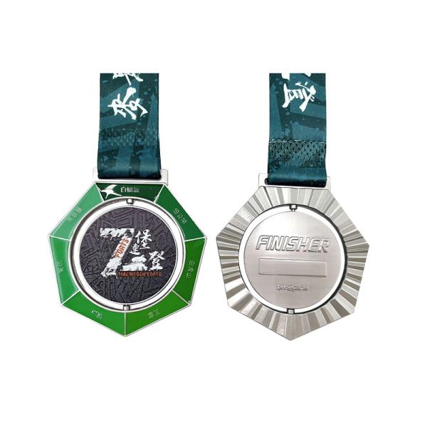 Quality Bespoke Climbing Award Zinc Alloy Spinning Medal Custom Climbing Medals for sale