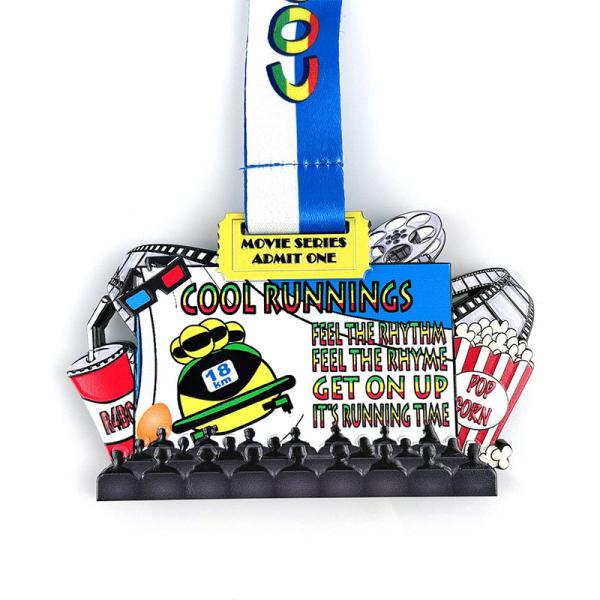 Quality UV Printing Fun Running Medals Excellent Characteristics Of Waterproof And Wear for sale