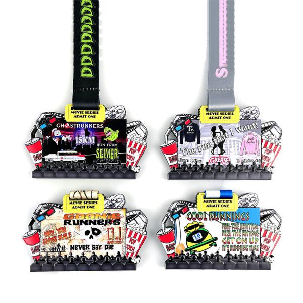 Quality UV Printing Fun Running Medals Excellent Characteristics Of Waterproof And Wear Resistant for sale