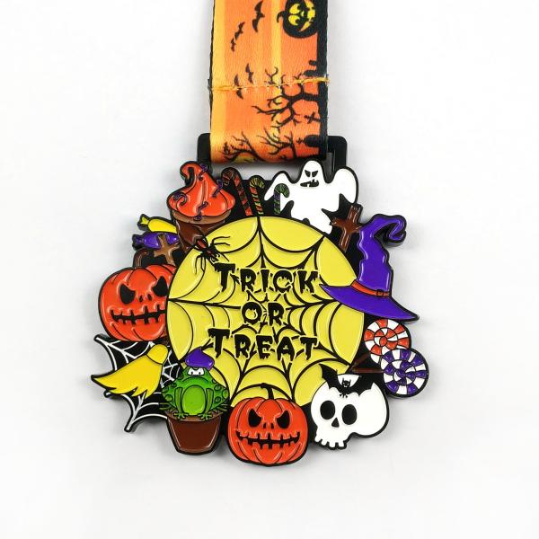 Quality Multi Color Filled Zinc Alloy Metal Award Medal Large Size Color Spray Medals for sale