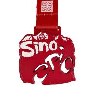 China Custom Virtual Running Medal with Patterned Color Spraying 1.5 Inch Ribbon for sale