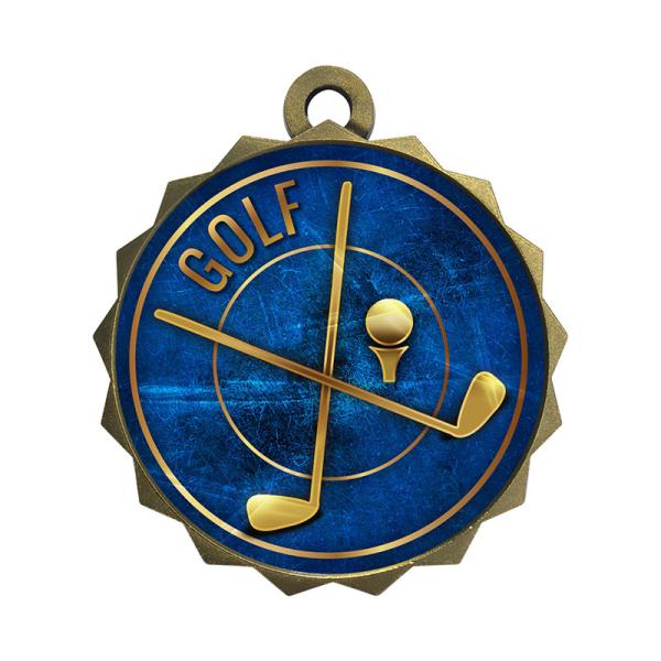 Quality 2.75″ Premium Zinc Alloy Custom Medallions Golf Medal Customized For Golf Course for sale