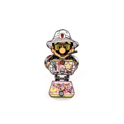 Quality Super Mario Cartoon Adventurer Unique Hinged Lapel Pin for sale