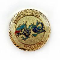Quality Custom Sandblasting Dragon Design Soft Enameled Souvenir Coin for sale