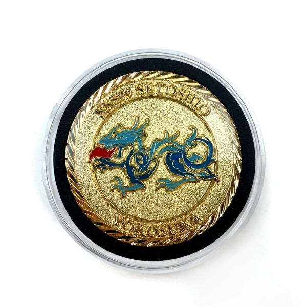 Quality Custom Sandblasting Dragon Design Soft Enameled Souvenir Coin for sale