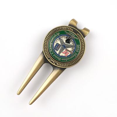 Cina Forchetta da golf professionale Dispositivi di divot personalizzati Promozione Club di golf Regali d'arte in vendita